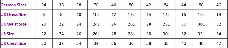 Dressage Deluxe | Size Chart