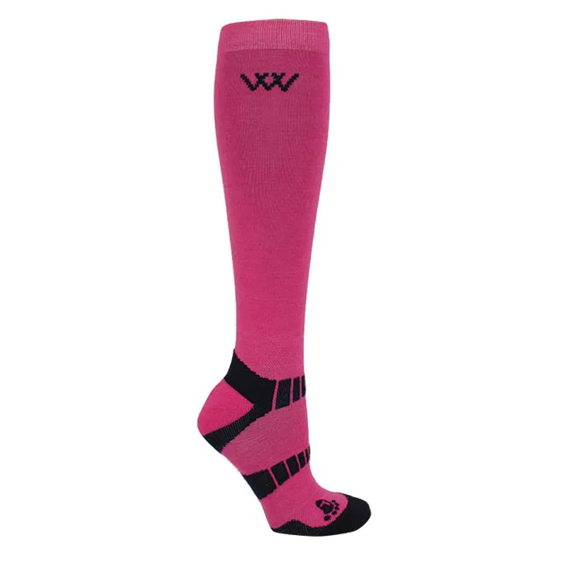 Woof Wear Winter Riding Sock - Pink