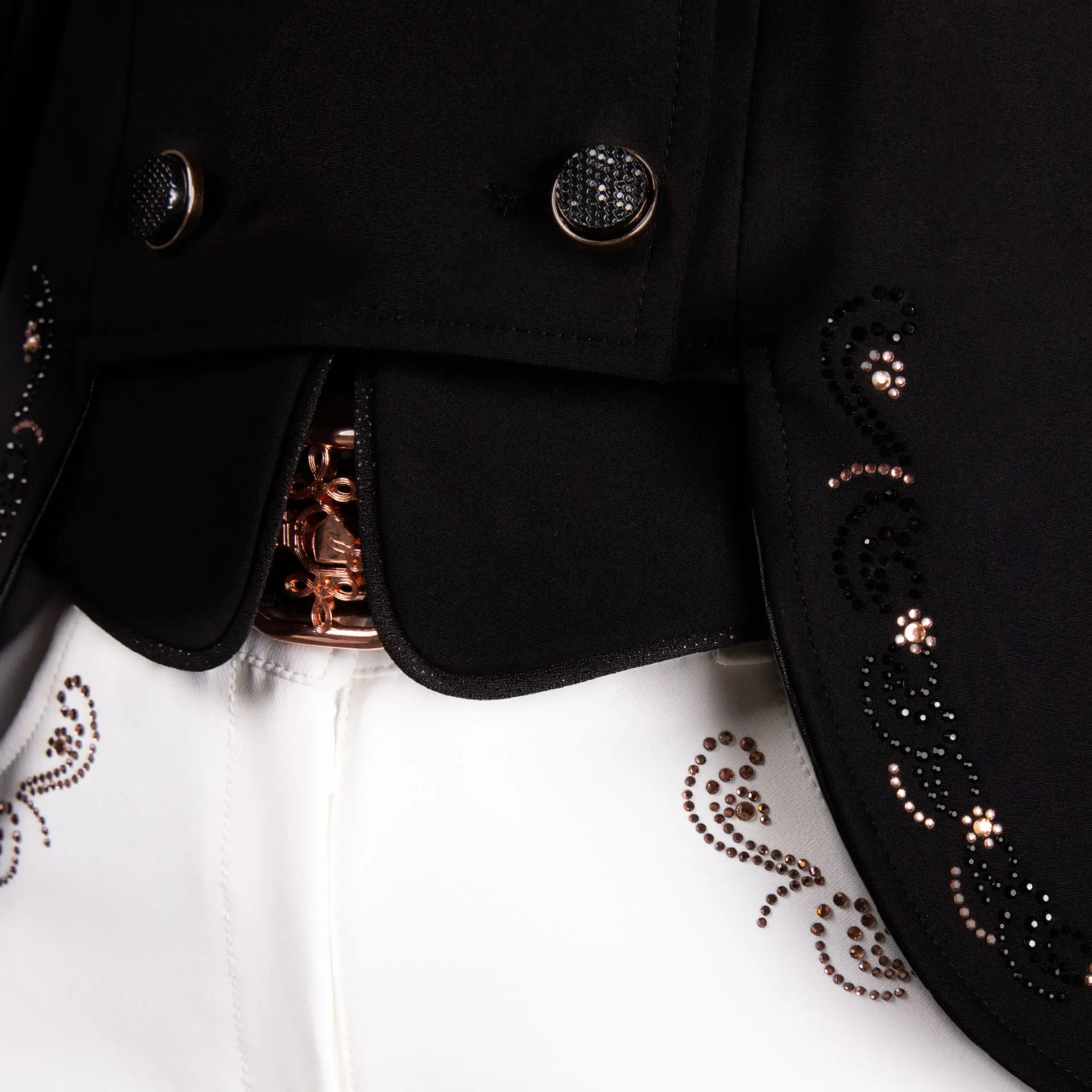 Fair Play Lexim Chic Competition Jacket - Black Rose Gold