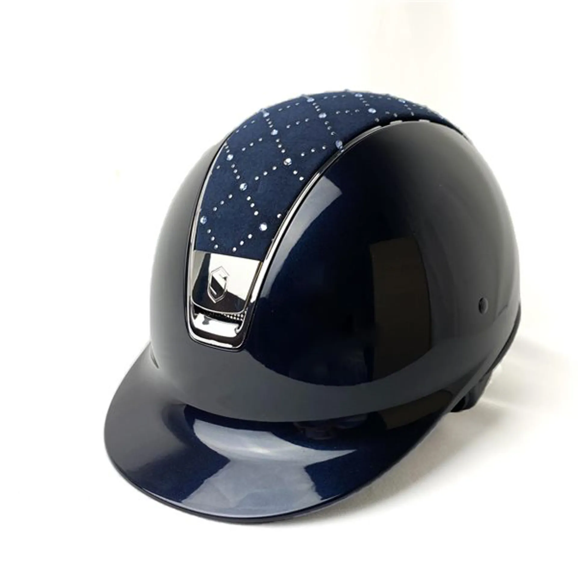 Samshield Shadow Glossy Helmet with Lozenge Top Navy