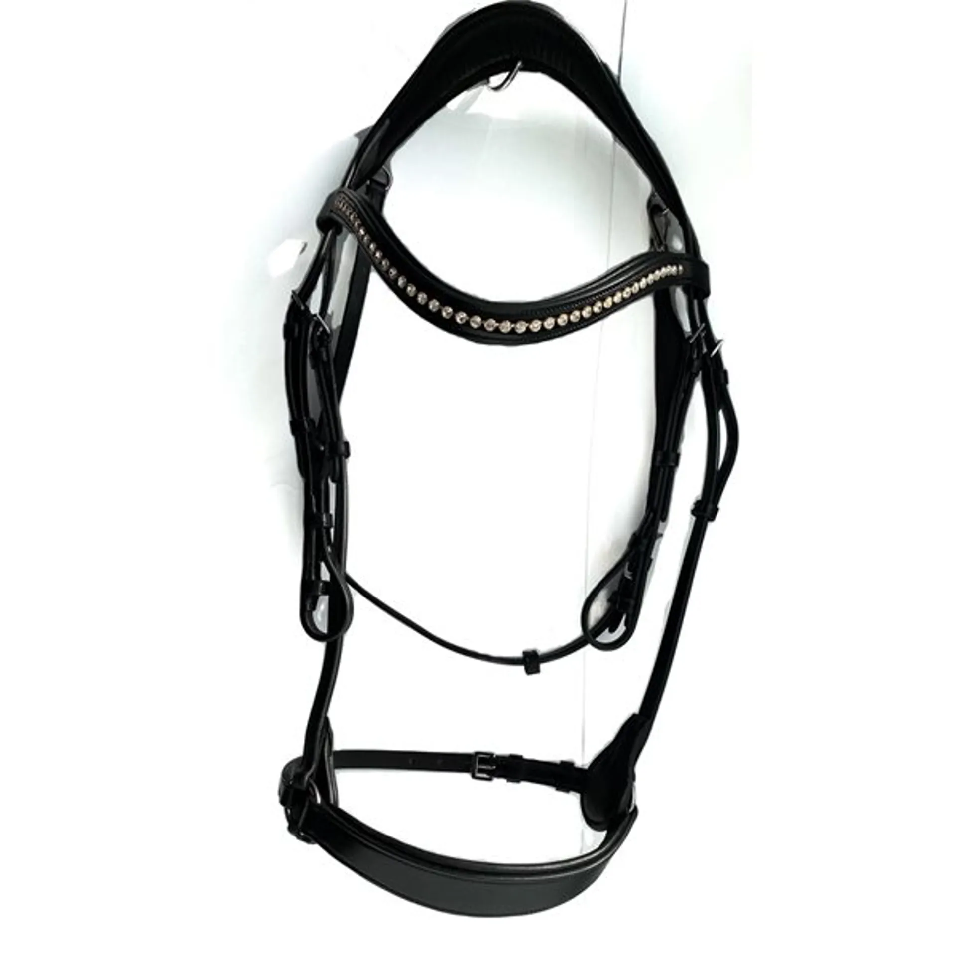 Equiline Crystal Drop Nose Snaffle Bridle