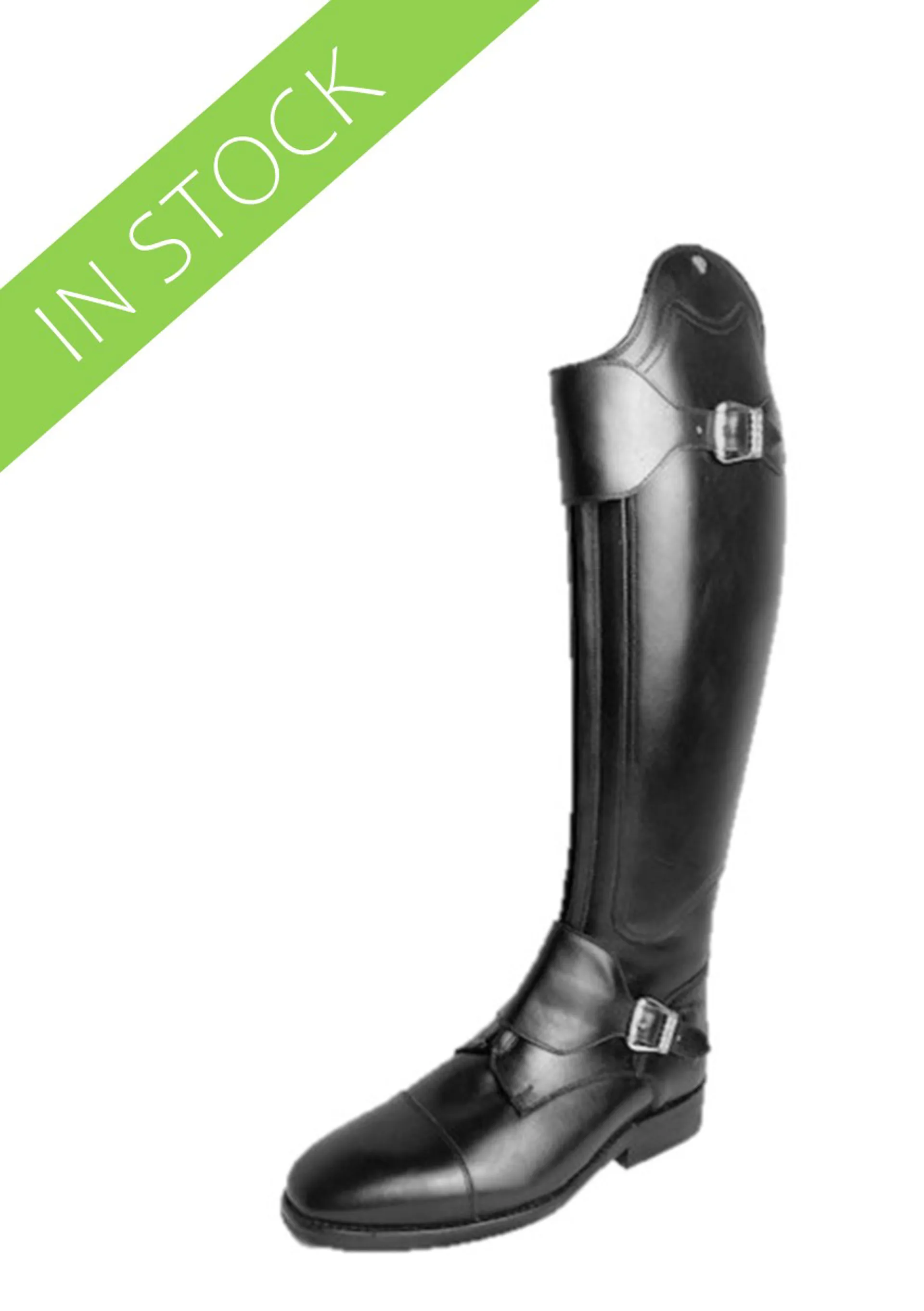 Petrie Rome Boots Black With Crystal Buckle