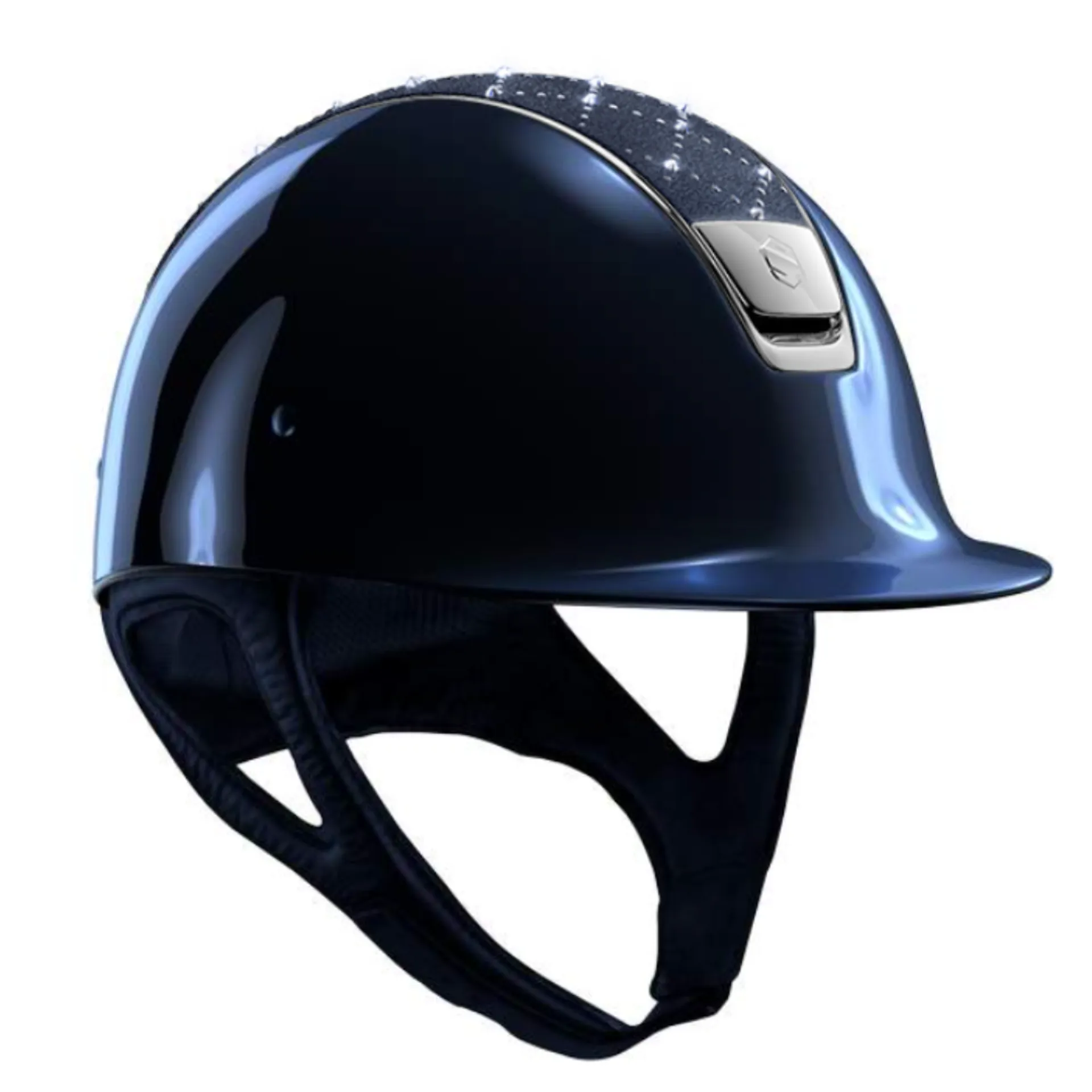 Samshield Shadow Glossy Helmet with Lozenge Top Navy