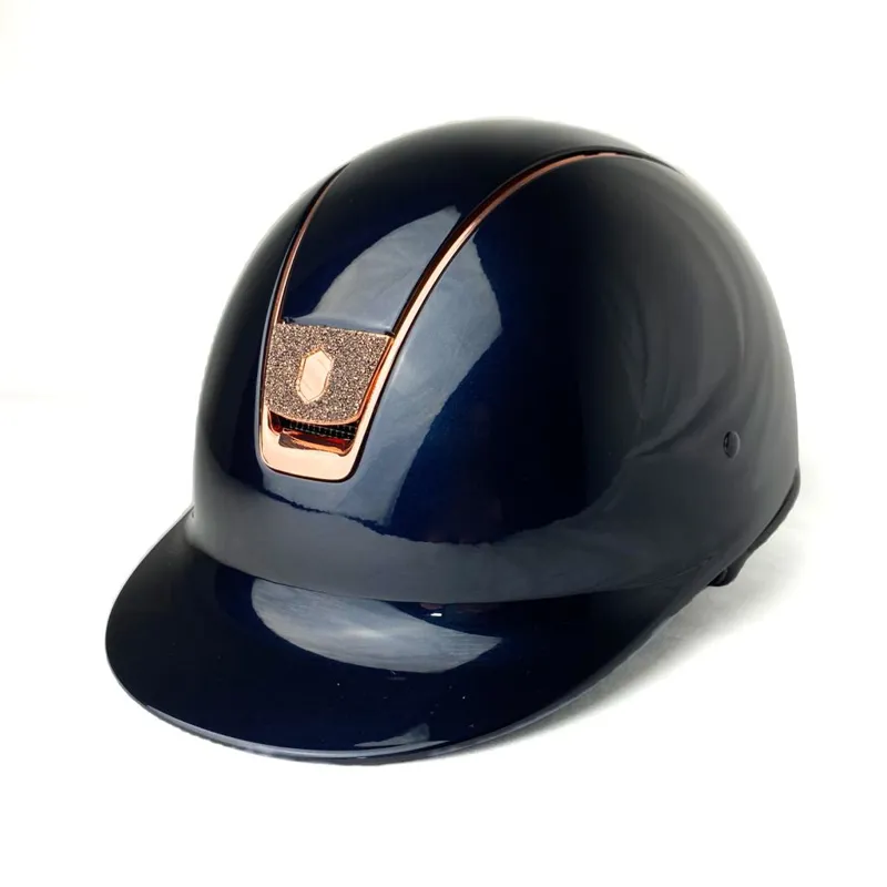 Samshield Shadow Glossy with Rose Gold Crystal Fabric Blazon Navy